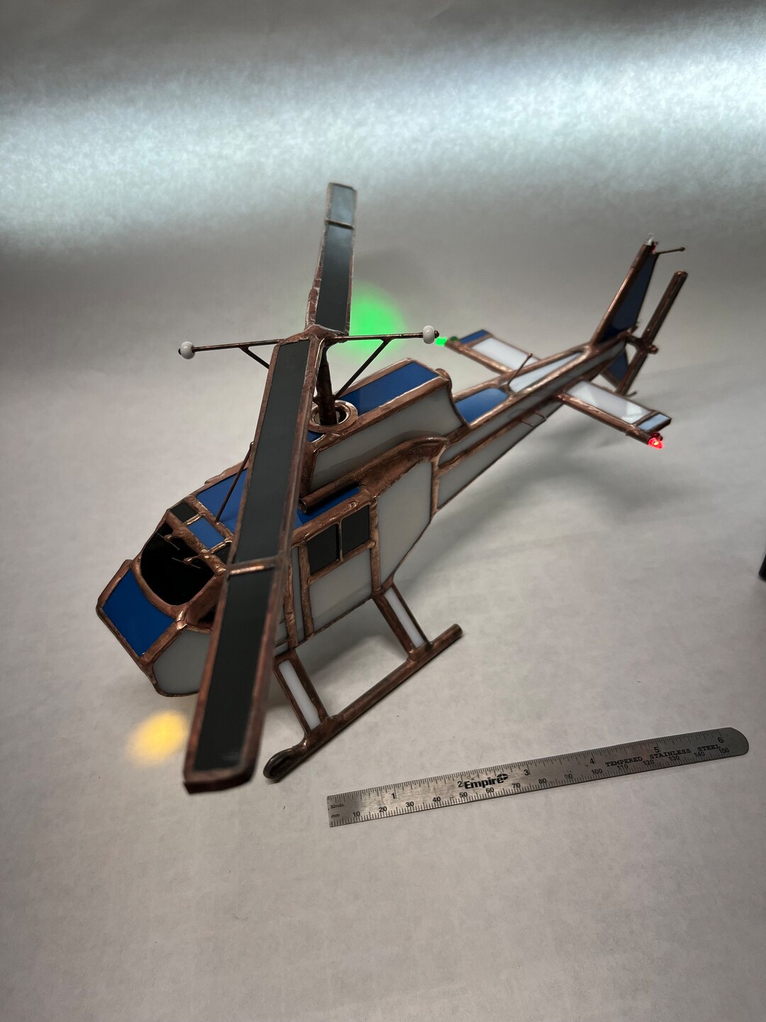 Helicopter With LED Navigation Lights - Etsy