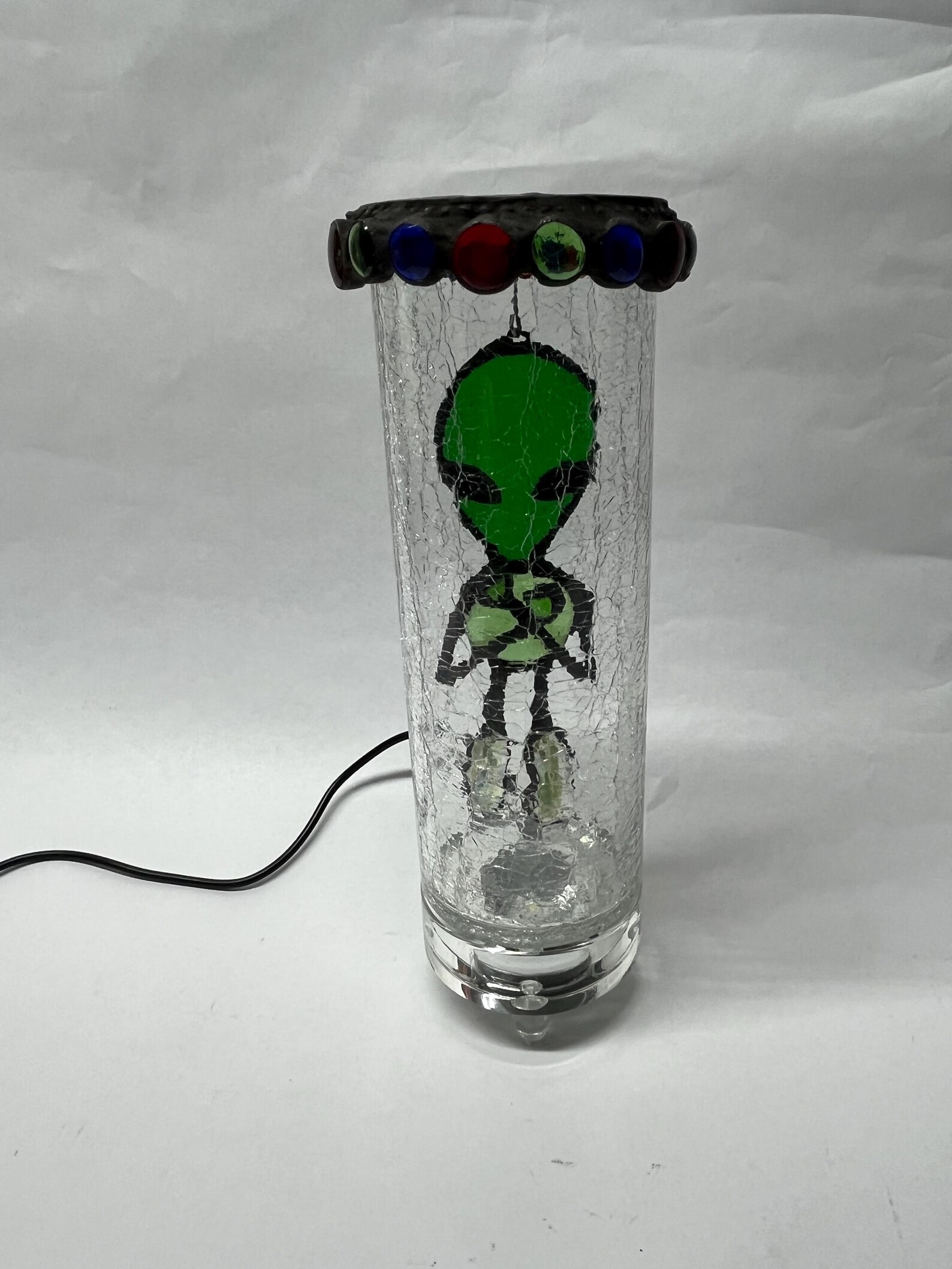 Stained Glass Alien in Transporter - Etsy