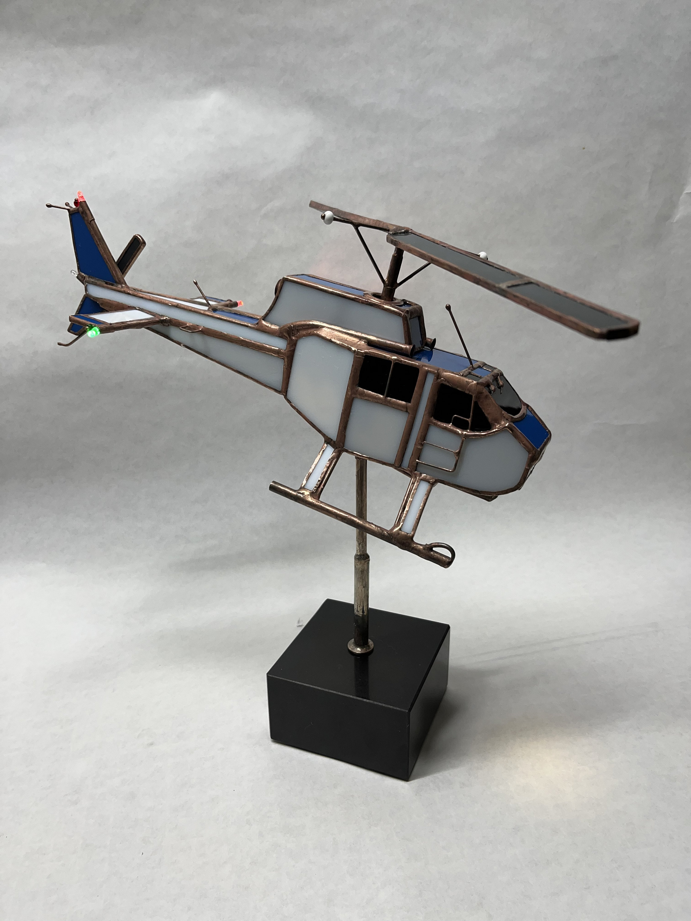 Helicopter With LED Navigation Lights - Etsy