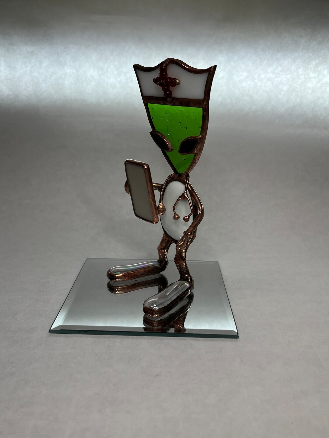 Stained Glass Alien Nurse - Etsy