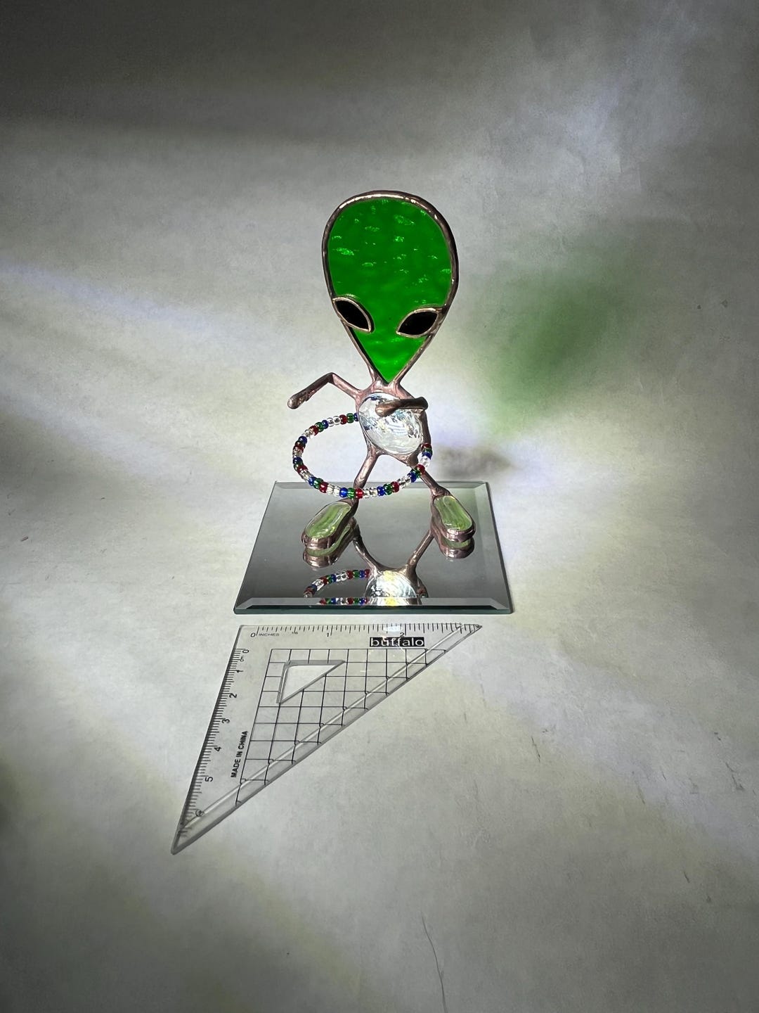 Stained Glass Alien Trying the Hoola Hoop - Etsy