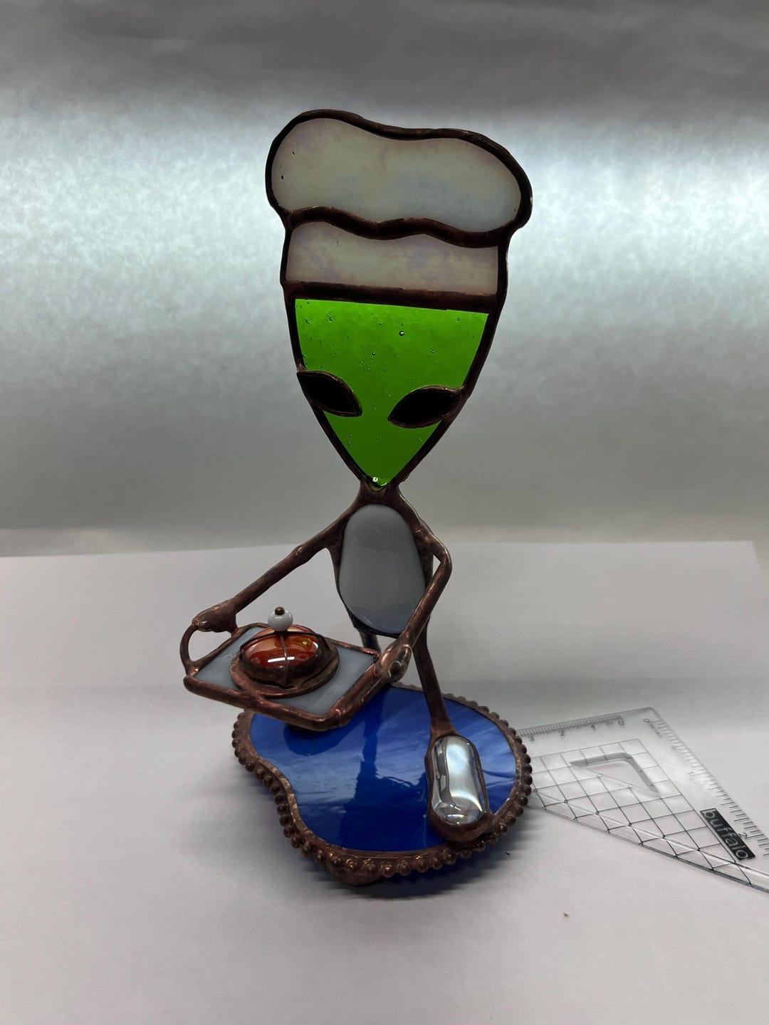Stained Glass Alien Chef/baker/cook - Etsy