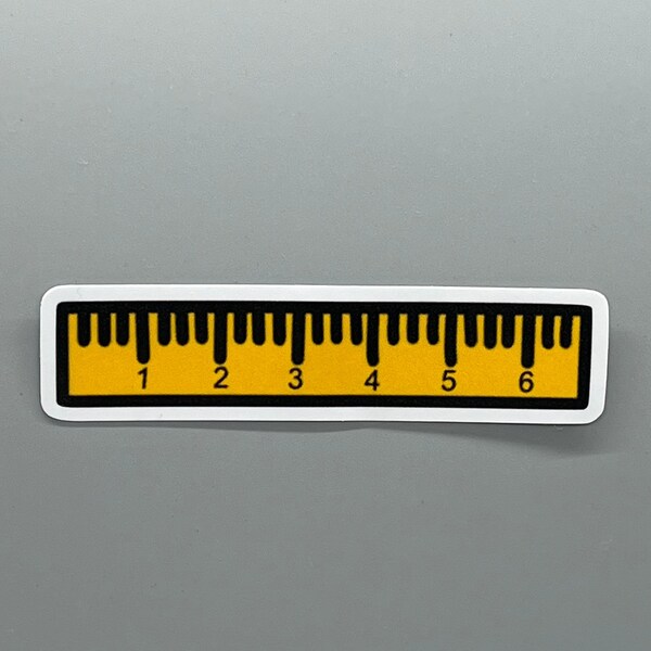 Ruler Sticker - Etsy