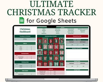 Ultimate Christmas Tracker Spreadsheet Google Sheets, Gift Tracker ...