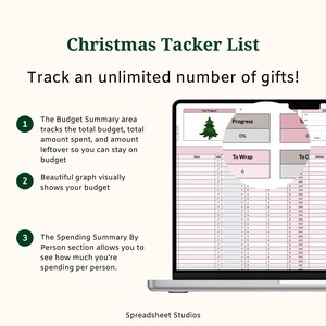 Ultimate Christmas Tracker Spreadsheet Google Sheets, Gift Tracker ...