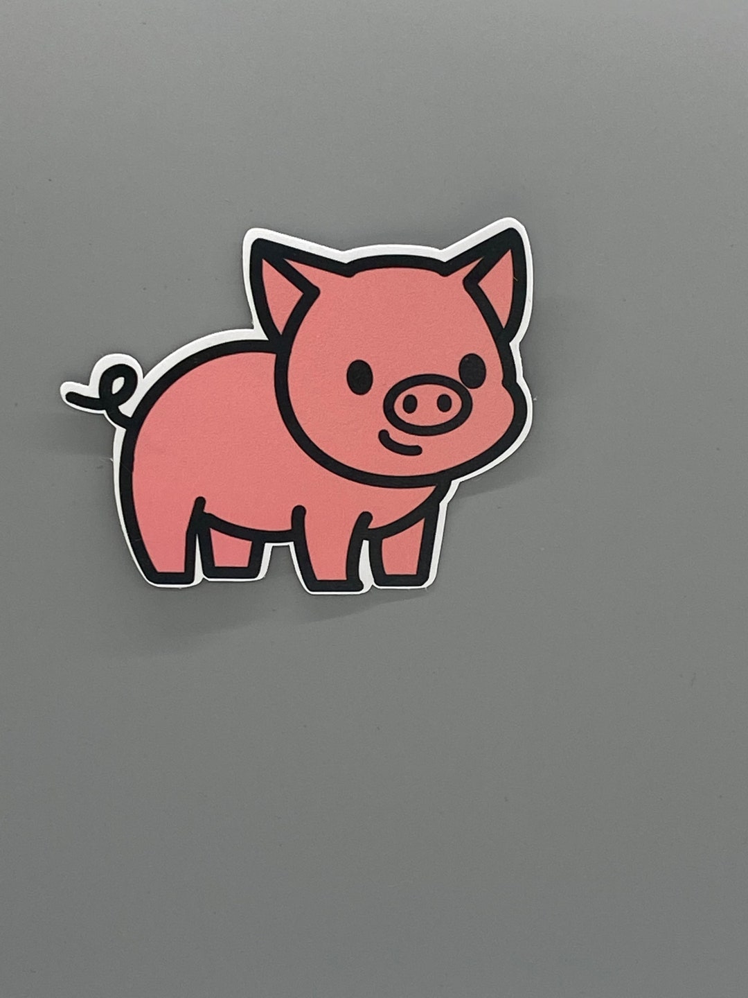 Pig Sticker Pink Pig Animal Stickers Pig Sticker Farm - Etsy