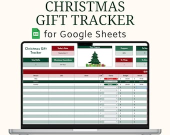 Ultimate Christmas Tracker Spreadsheet Google Sheets, Gift Tracker ...