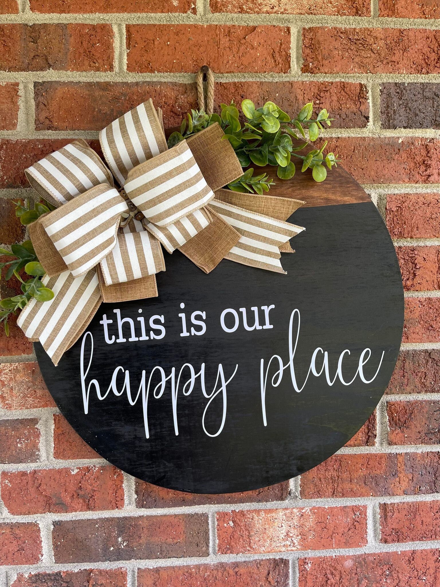 This is Our Happy Place Door Sign/ This is Our Happy Place - Etsy