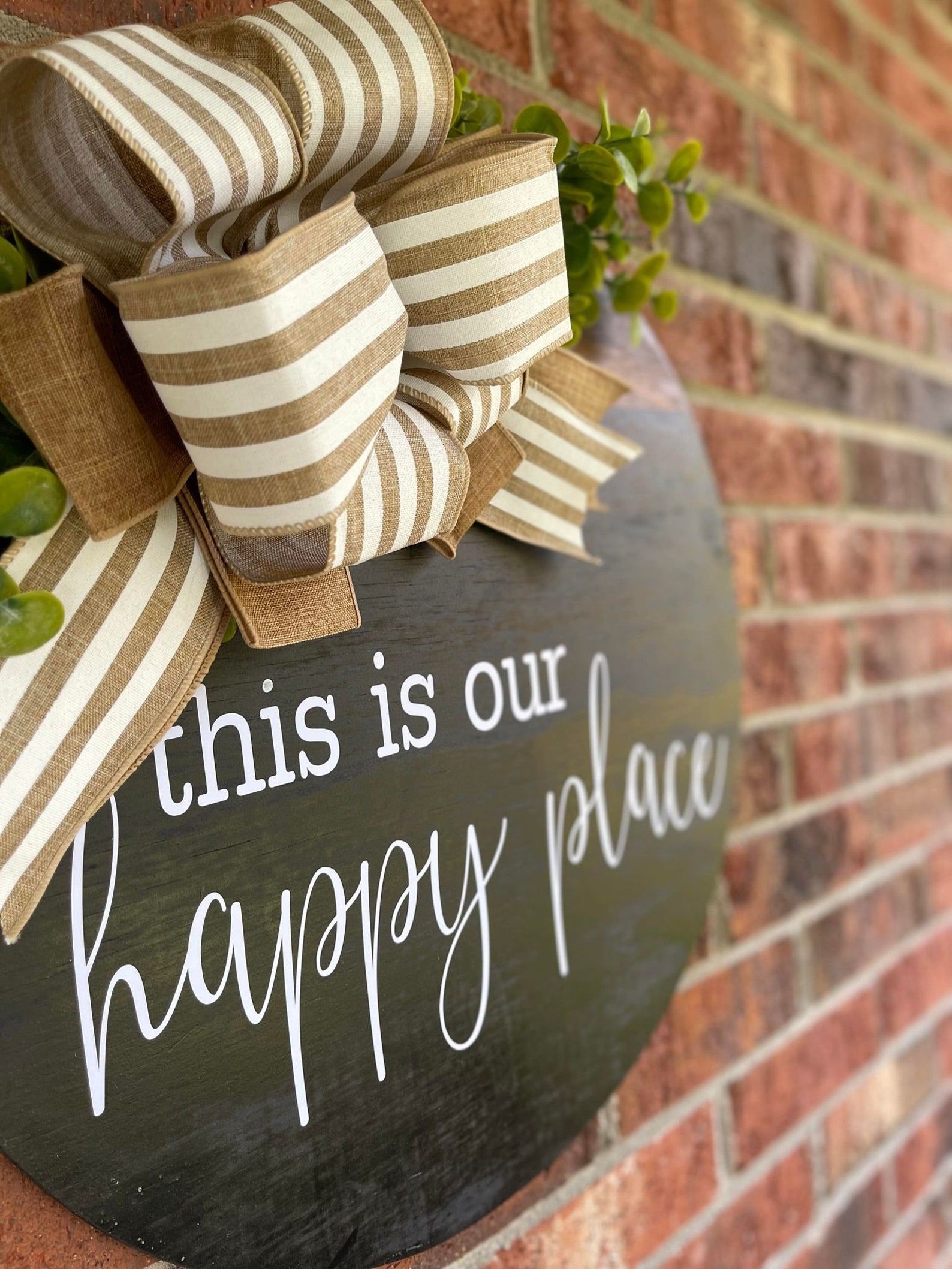 This is Our Happy Place Door Sign/ This is Our Happy Place - Etsy