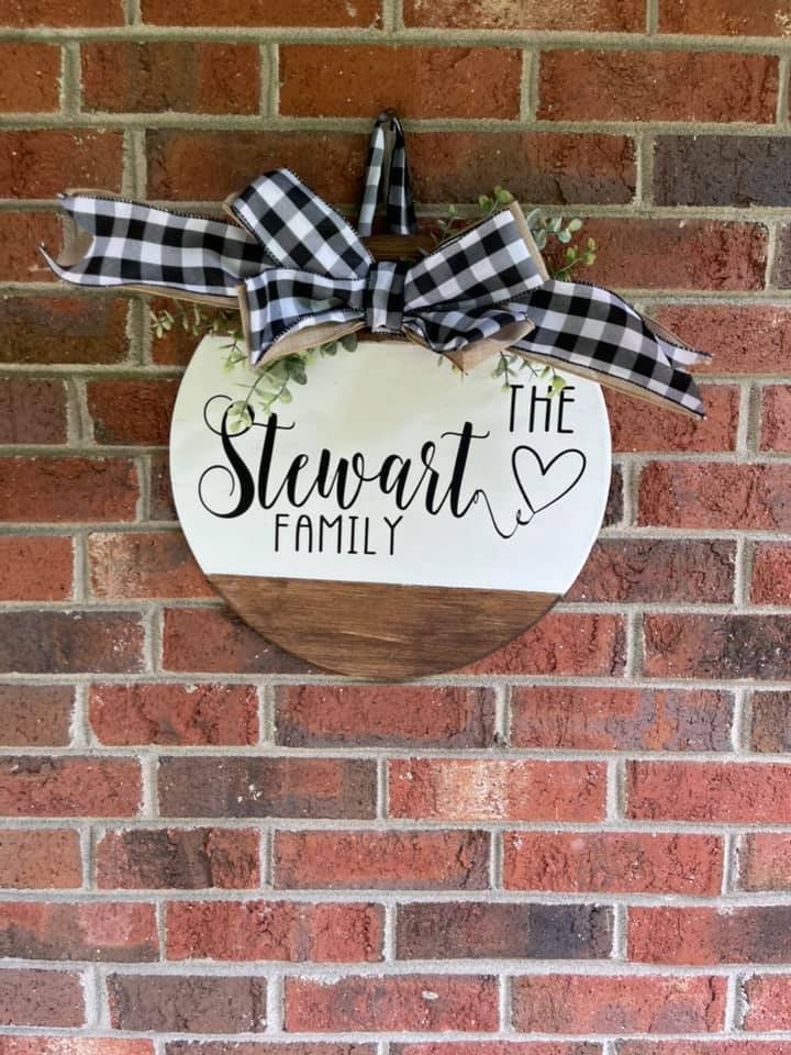 Custom Family Door Sign | Etsy