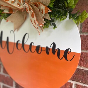 Welcome Door Sign Fall Welcome Door Hanger Fall Sign for the - Etsy