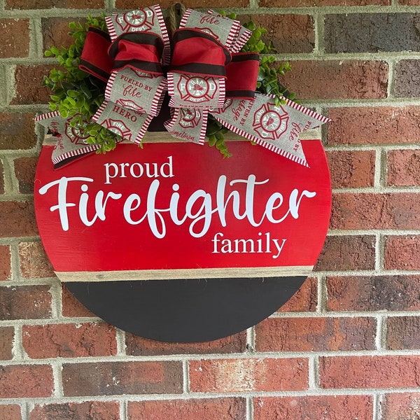 Firefighter Wreath - Etsy