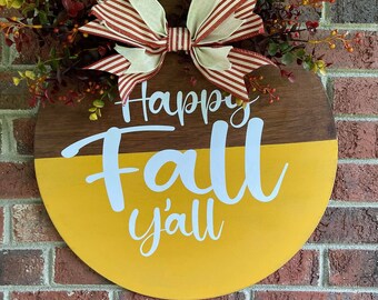 Hello Fall Front Door Decor Front Door Decor Hello Fall Door - Etsy