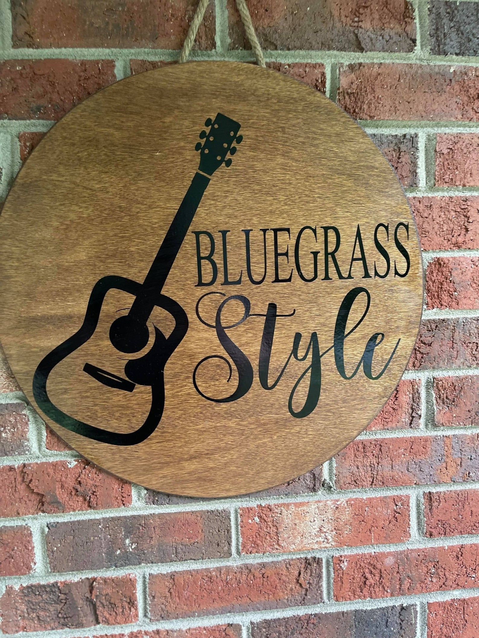 Bluegrass Style Door Sign Guitar Wreath Custom Instrument - Etsy