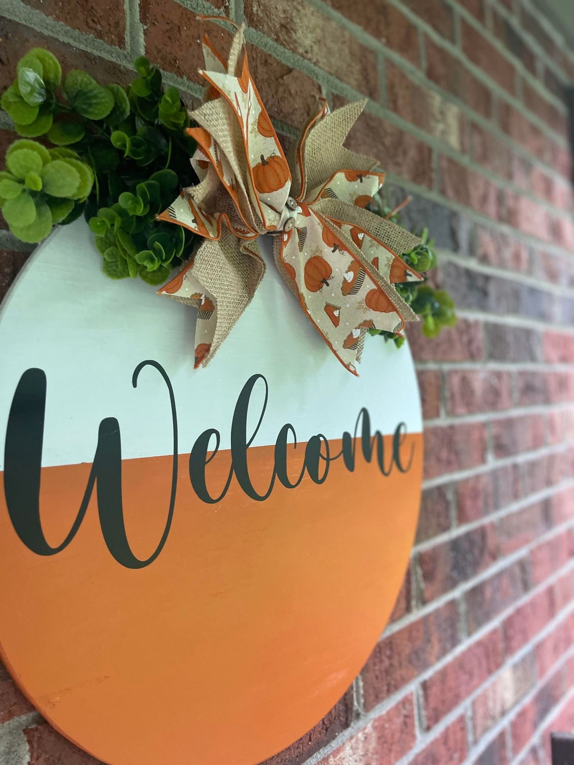 Welcome Door Sign Fall Welcome Door Hanger Fall Sign for the - Etsy