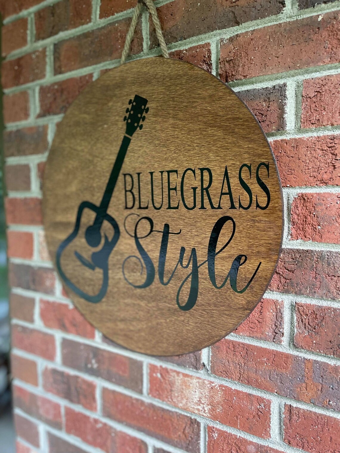 Bluegrass Style Door Sign Guitar Wreath Custom Instrument - Etsy