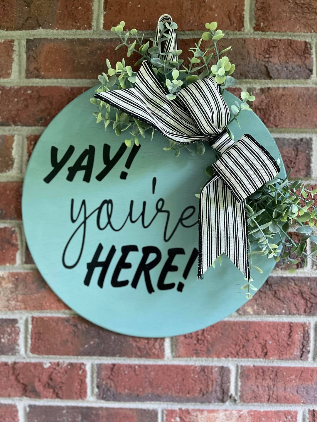Yay You're Here Door Sign Gift Idea Housewarming Gift Shower Gift ...