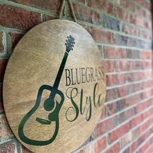 Bluegrass Style Door Sign Guitar Wreath Custom Instrument - Etsy