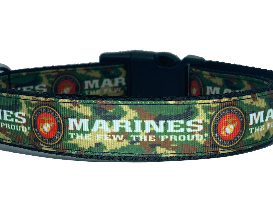 Handmade Marines Dog Collar, USMC Camo - Etsy