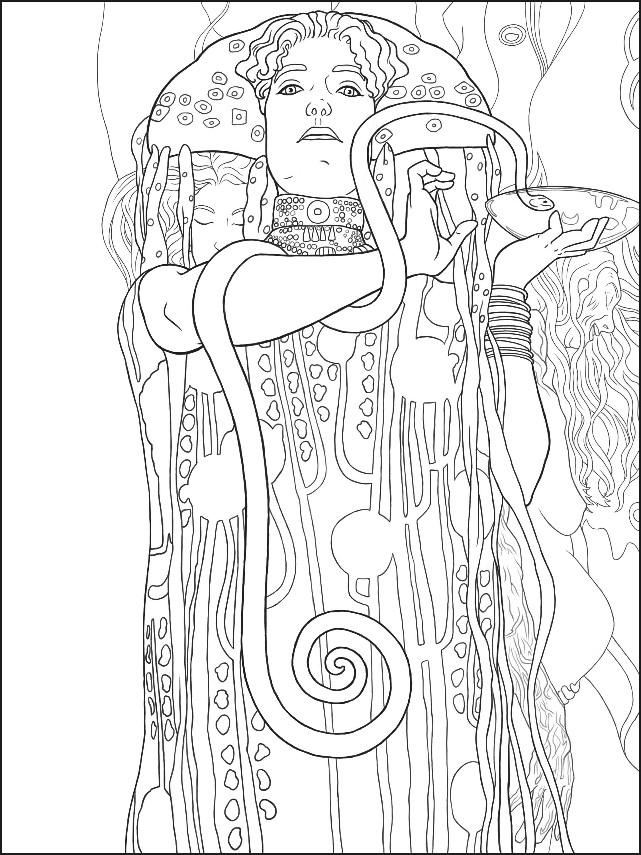 Famous Art Coloring Page
