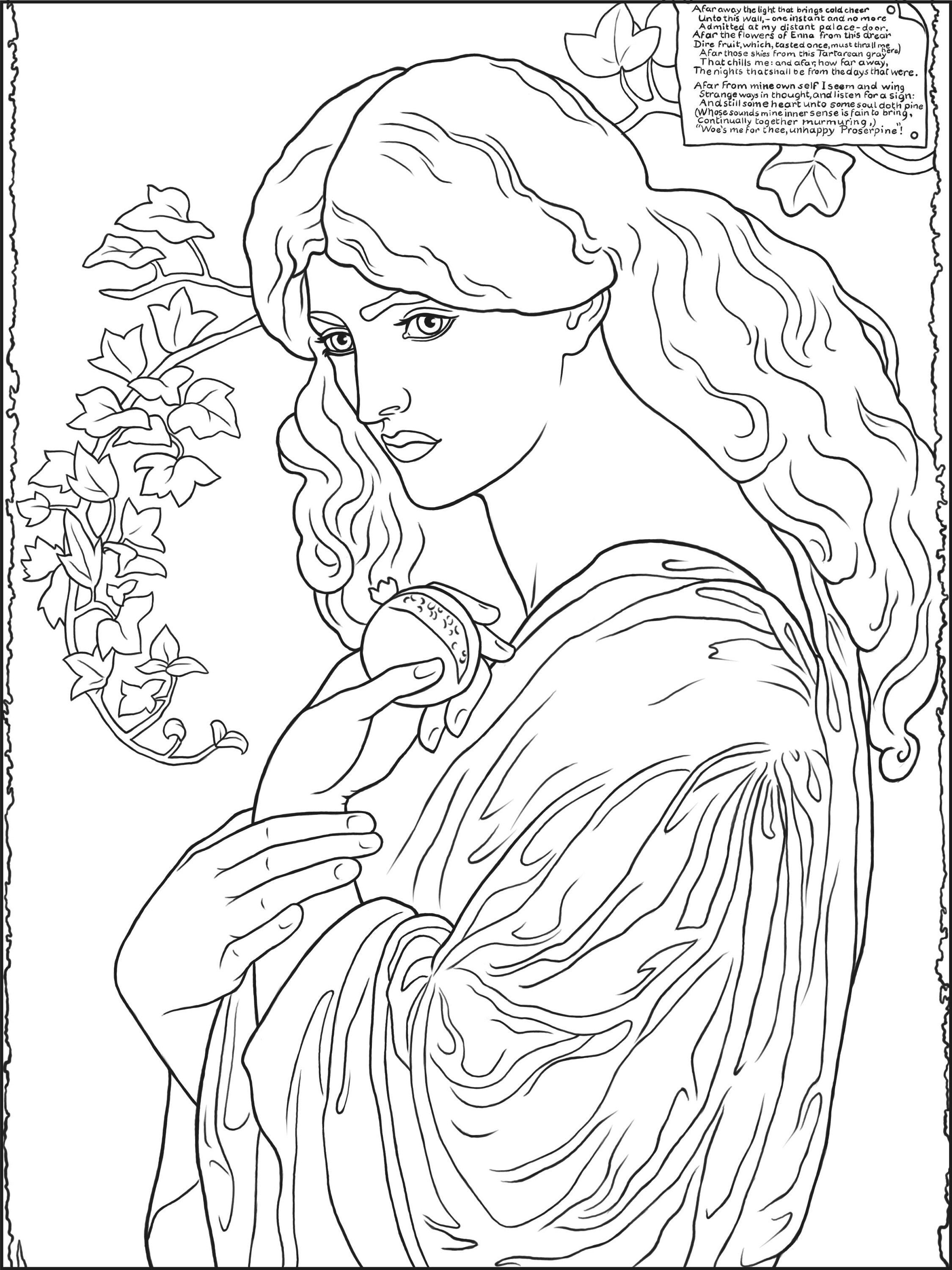 Renaissance Art Coloring Pages