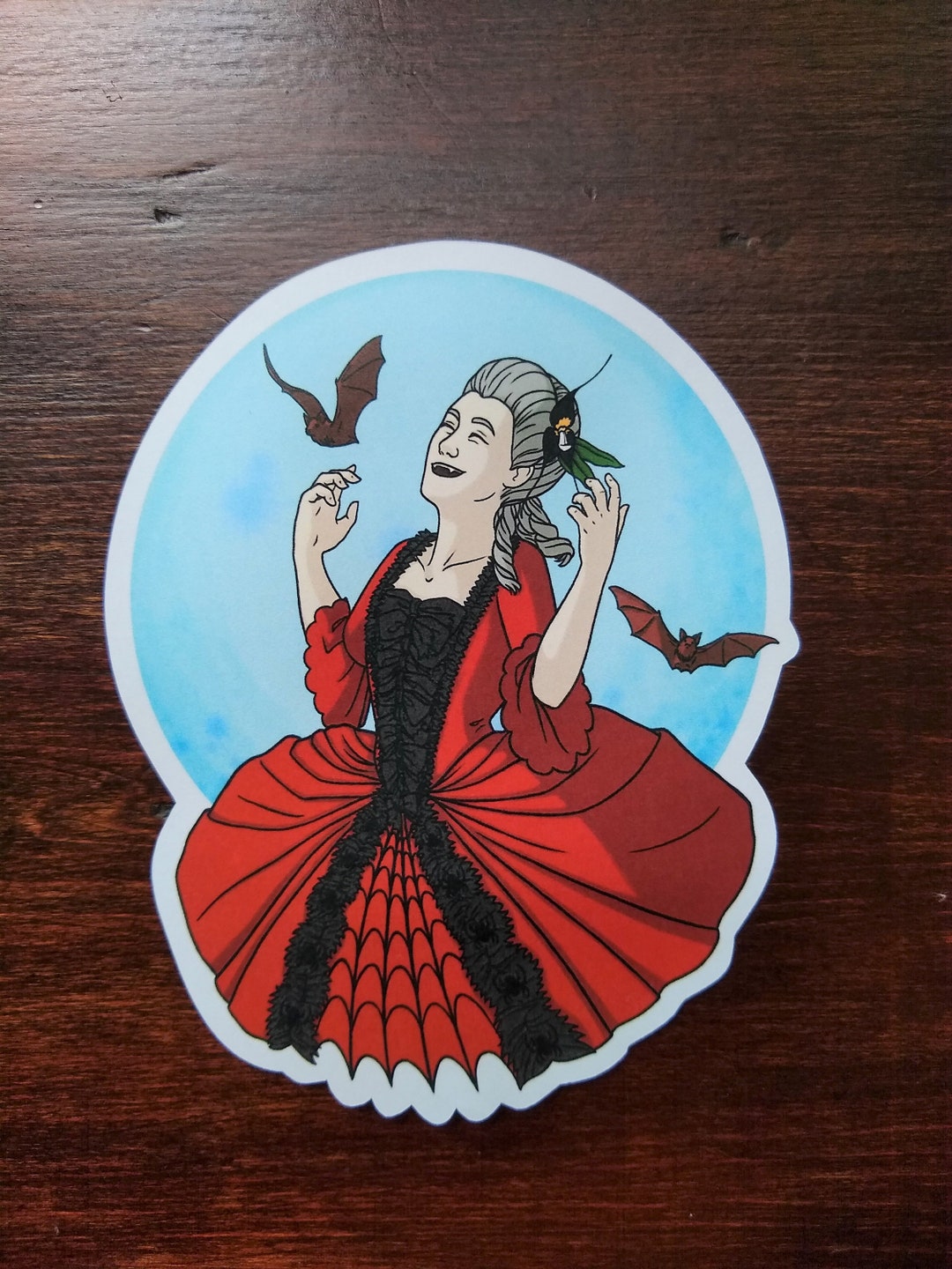 Halloween Rococo Fashion Cute Vampires Sticker 7 - Etsy