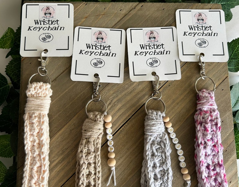 Crochet Keychains, Wristlet, Keychains Wristlet,crochet Wristlet ...