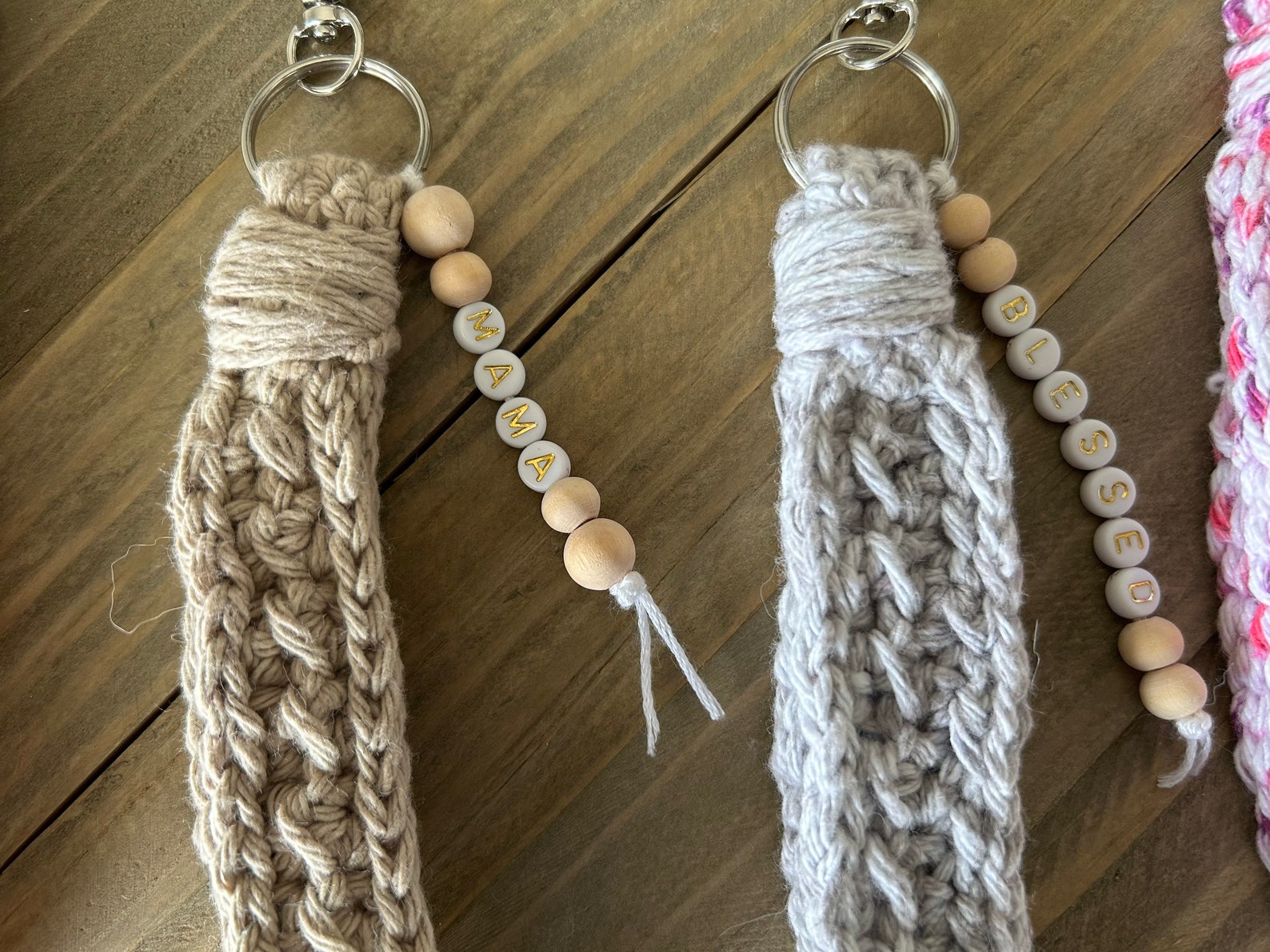 Crochet Keychains, Wristlet, Keychains Wristlet,crochet Wristlet ...