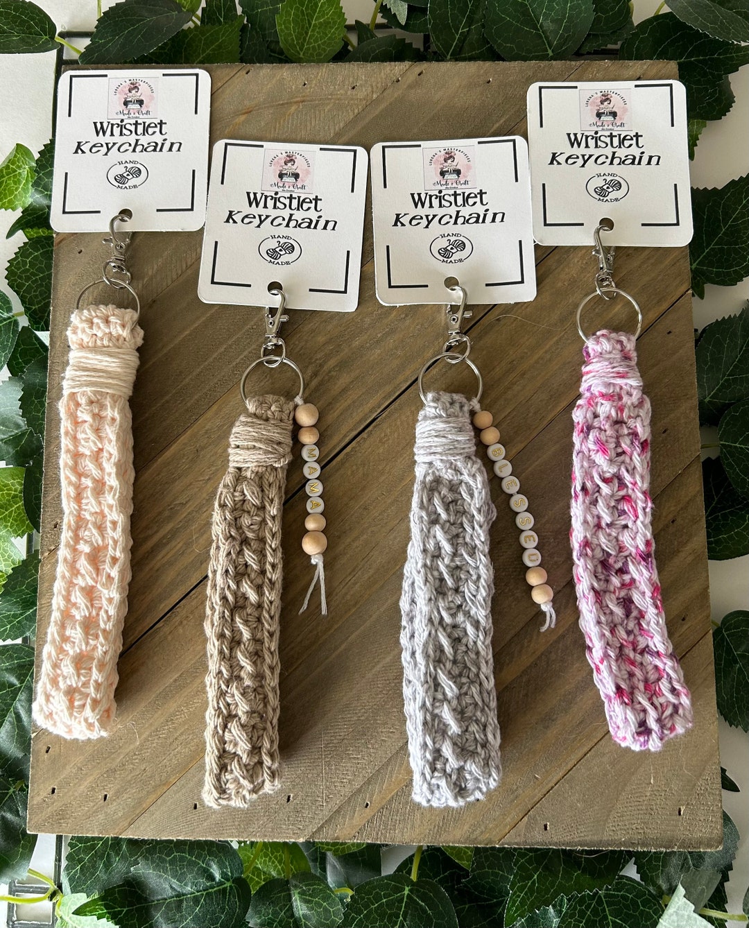 Crochet Keychains, Wristlet, Keychains Wristlet,crochet Wristlet ...