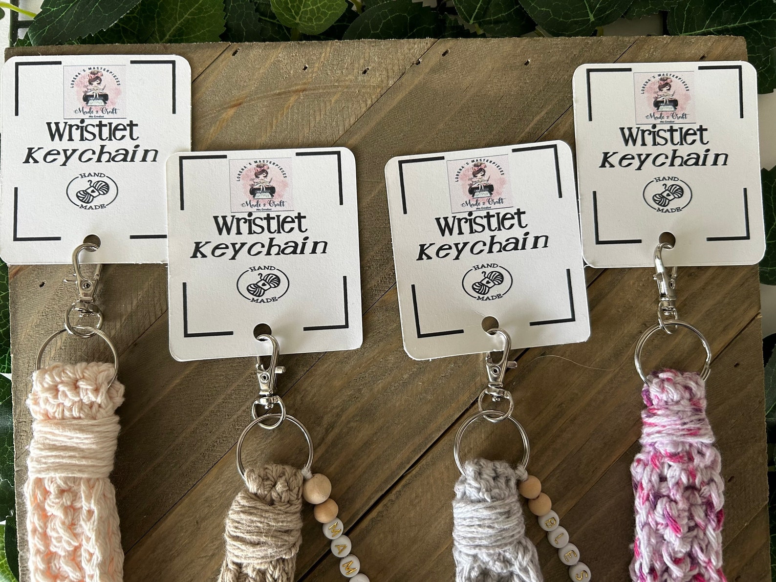 Crochet Keychains, Wristlet, Keychains Wristlet,crochet Wristlet ...