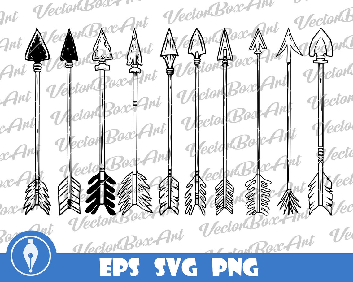 Arrow Bundle Arrow Svg Arrow Cut File Arrow Monogram Arrow - Etsy