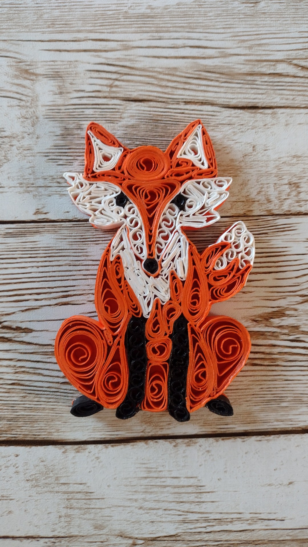 Fox Magnet - Unique Paper Quilled Fox - Cute Handmade Fox Magnet - Fun ...
