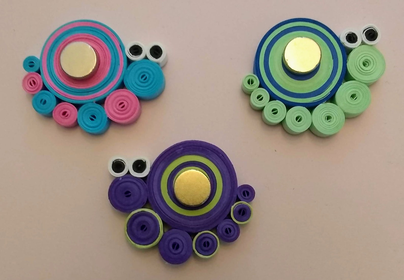 Paper Quilled Snail Magnets, Set of 3 - Etsy