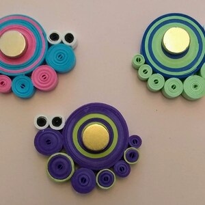 Paper Quilled Snail Magnets, Set of 3 - Etsy