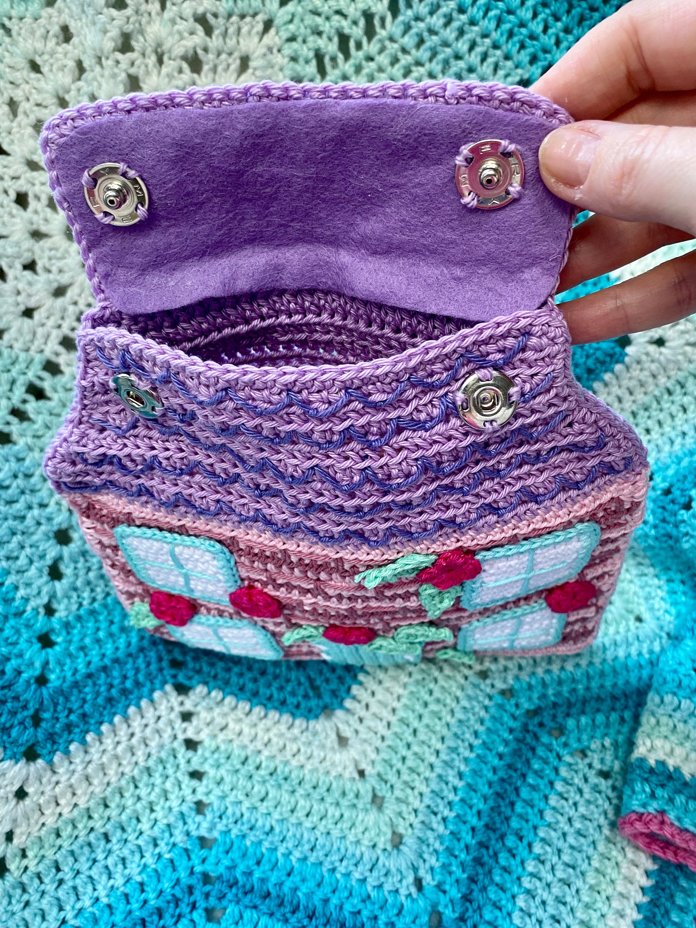 Cosy House Pouch, Crochet Pattern Only, Crochet Pouch, Crochet House ...