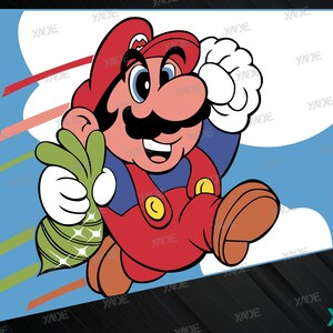 Super Mario Bros 2 NES SVG Files Digital Illustration, Digital Download ...