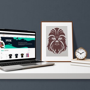 Wookie SVG Files Digital Illustration, Digital Download SVG Vector ...