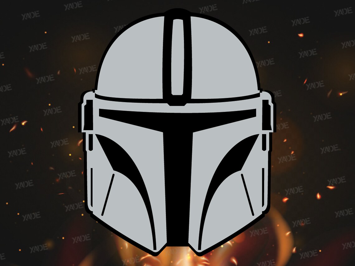 Din Djarin Mando SVG Files Digital Illustration Digital - Etsy