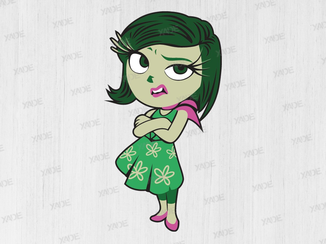 Inside Out Disgust Layered SVG Files Digital Illustration, Digital ...