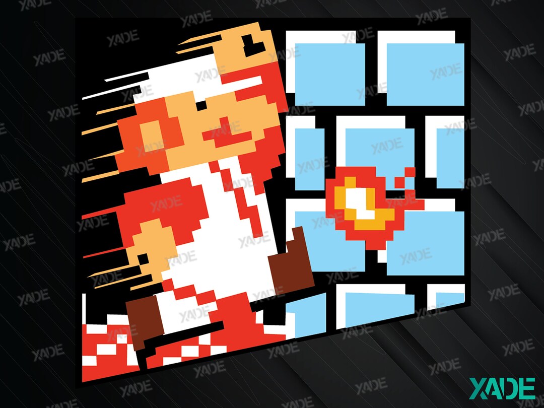 Super Mario Bros NES SVG Files Digital Illustration, Digital Download ...