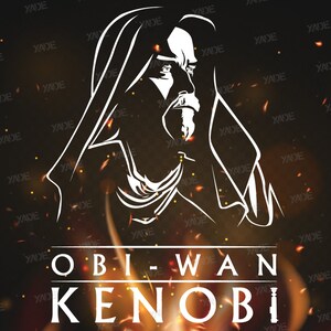 Obi Wan Kenobi SVG Files Digital Illustration, Digital Download SVG ...