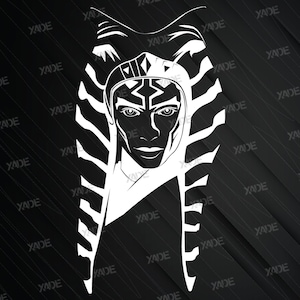Ahsoka Tano SVG Files Digital Illustration, Digital Download SVG Vector ...