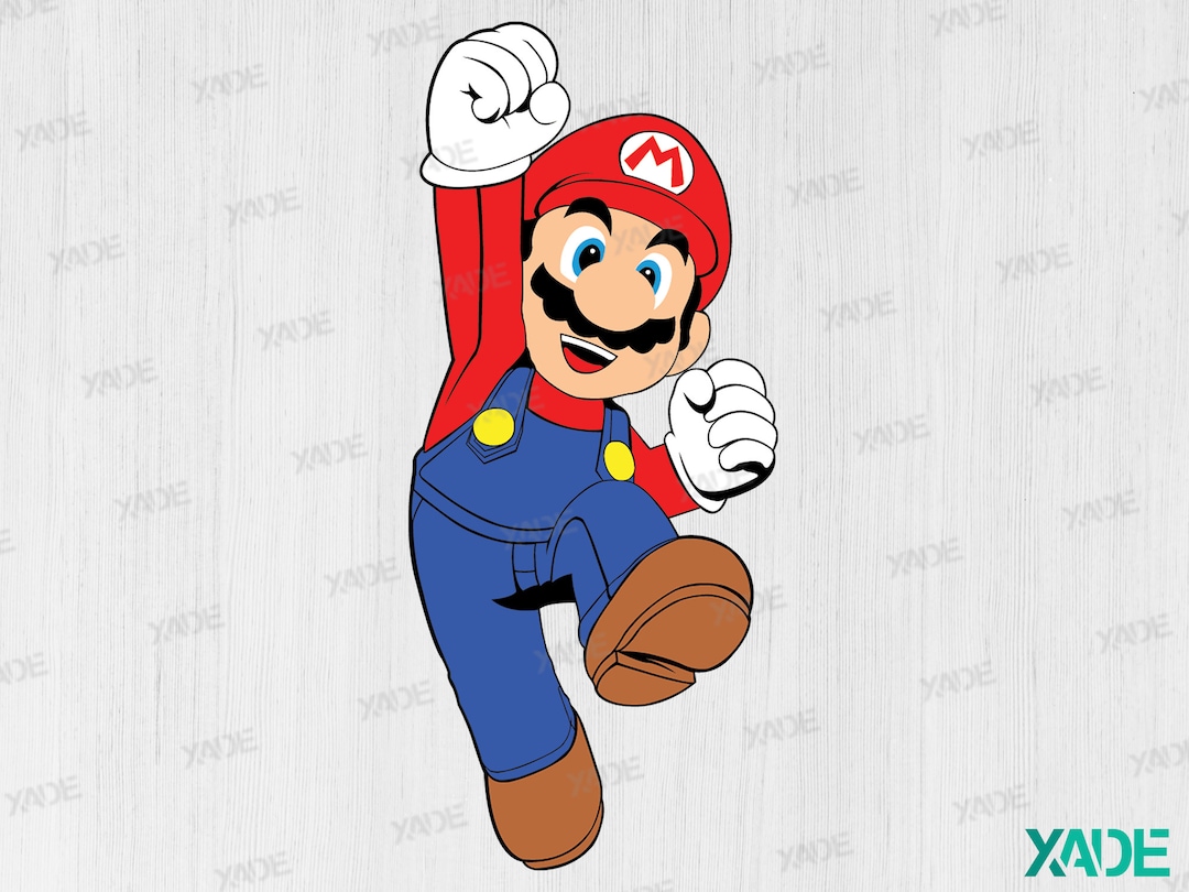 Super Mario SVG Files Digital Illustration, Digital Download Mario Bros ...