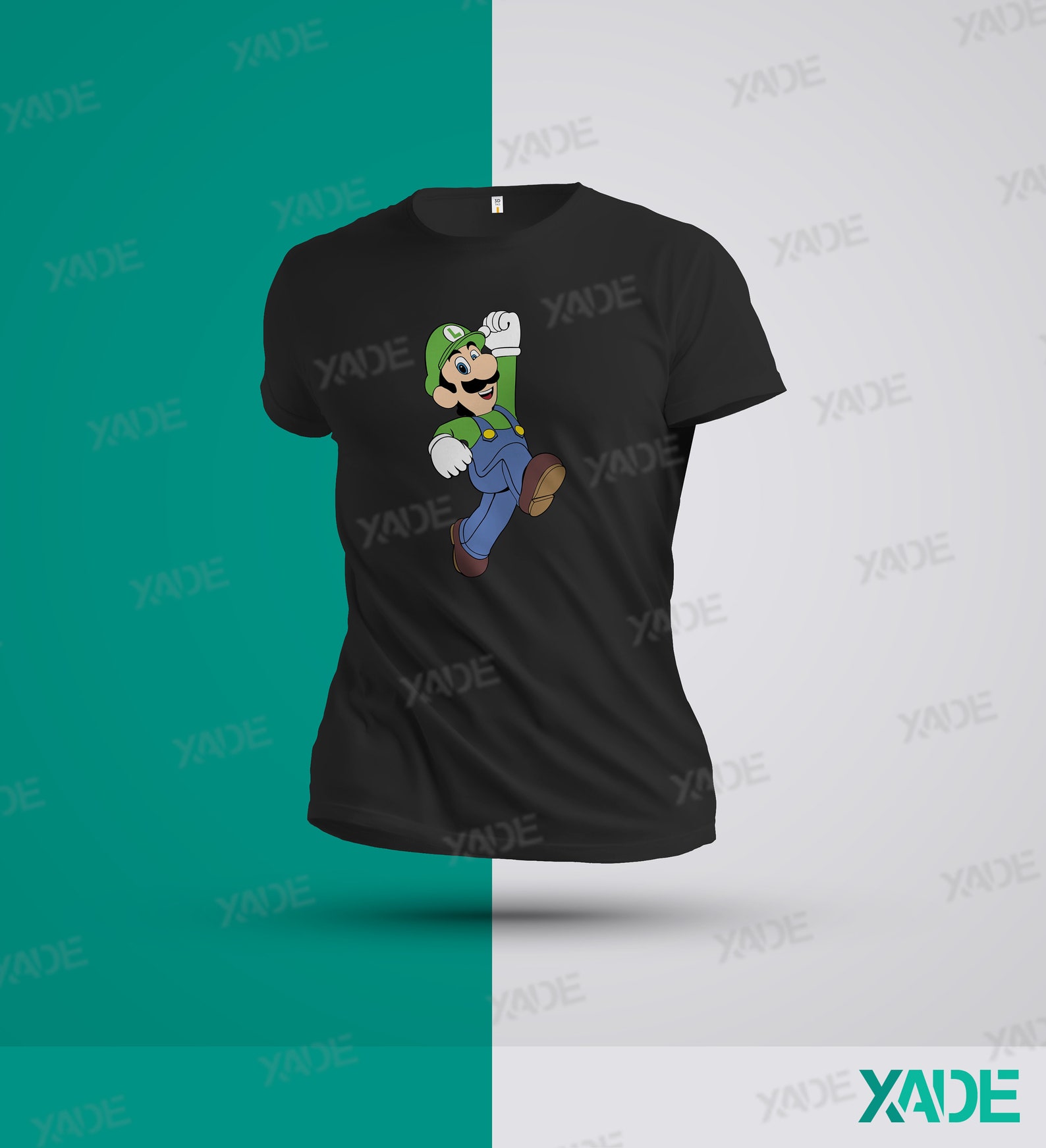 Luigi SVG Files Digital Illustration, Digital Download Mario Bros SVG ...