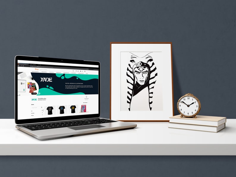 Ahsoka Tano SVG Files Digital Illustration Digital Download - Etsy