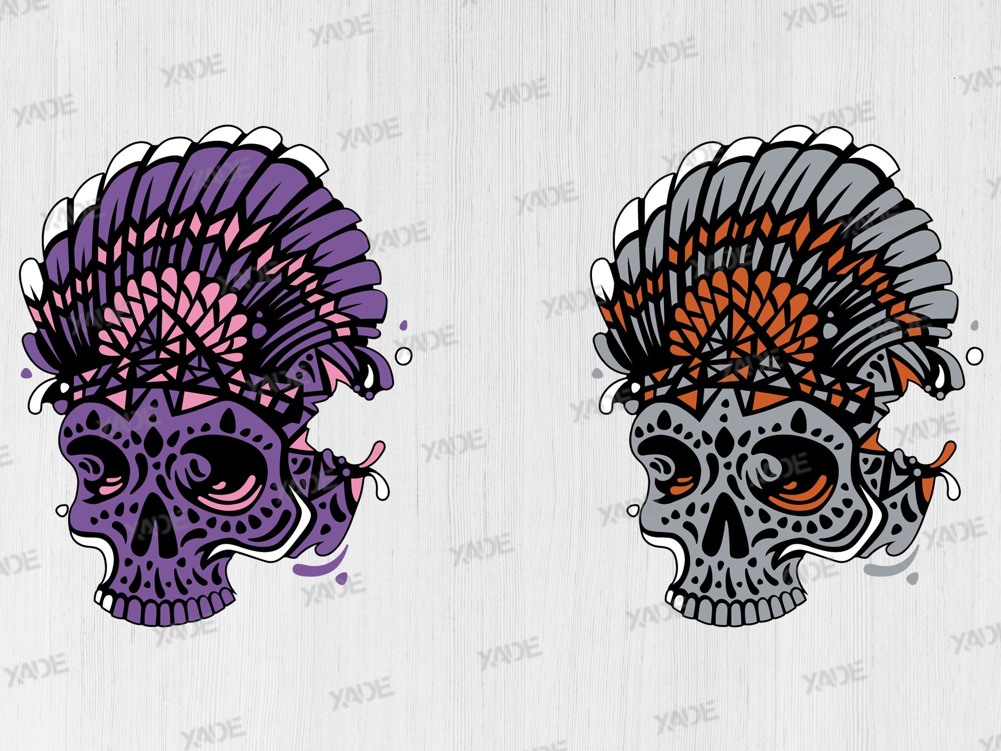 Aztec Skull Vector