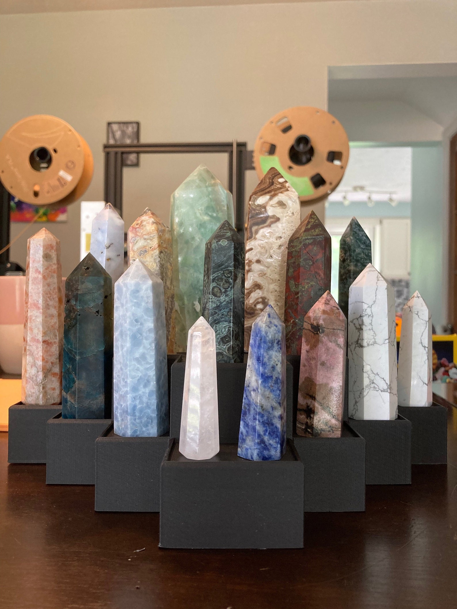 Custom Two Tiered Crystal Tower Stand - Etsy