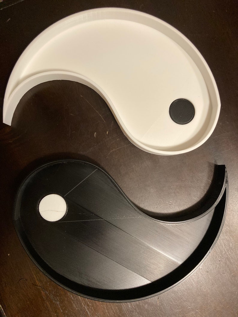 3D Printed Ying and Yang Bowls - Etsy