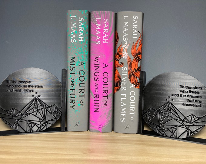 To the Stars Who Listen Sarah J Maas Quote Fantasy Bookends PRE ORDER ...