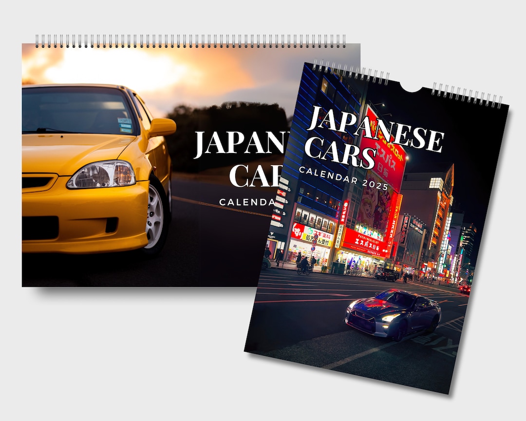 JDM Calendar 2025 Japanese Cars Miata Modified New Year 2023 JDM Car ...